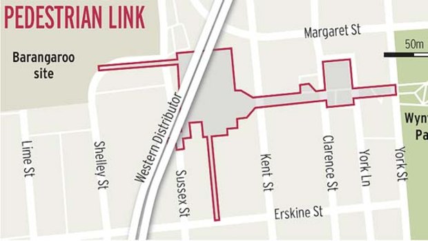 Dumped metro's pedestrian tunnel saved for Barangaroo-Wynyard link