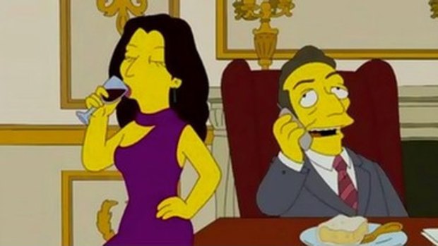 The Simpsons take another dig at cheesy French