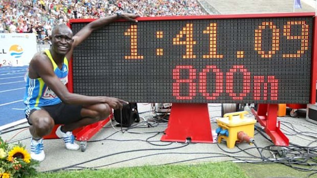 Rudisha sets new 800m world record