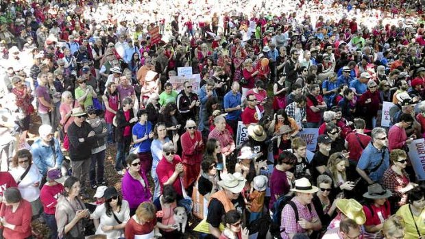 Huge crowd attends city rally on climate change