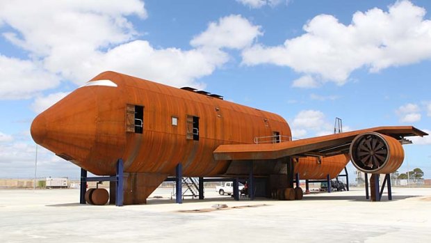 Firing up: strange 'plane' appears at Melbourne Airport