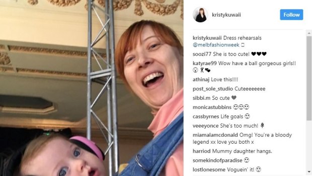 The hottest accessory at Melbourne Fashion Week was a baby