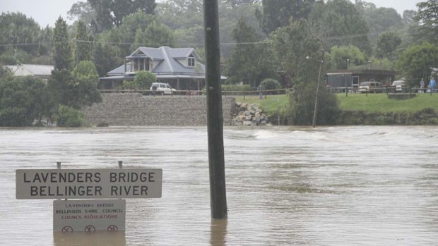 Bellinger River levels peak after two-metre rise