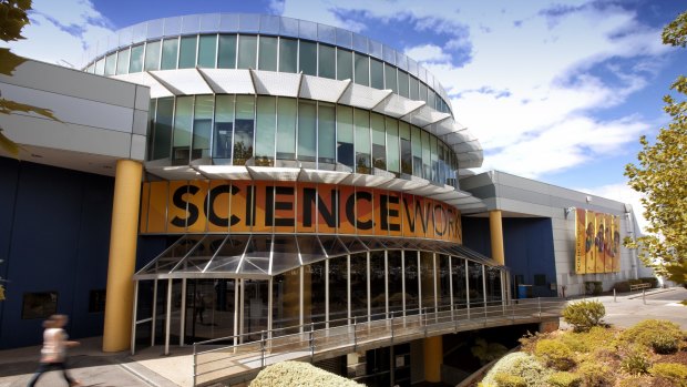 My Place: Little brickies hard at work on The Wall at Scienceworks