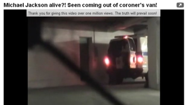 Hoax video of Michael Jackson creates online stir