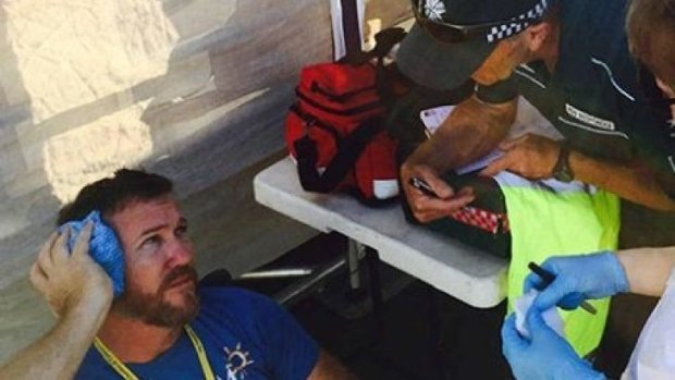 Radio presenter Todd Widdicombe punched three times