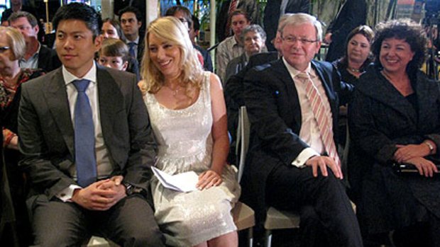 Teary Rudds launch 'stranger than fiction' novel in Brisbane