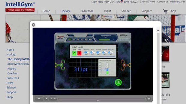 Video game helps young hockey players develop skills