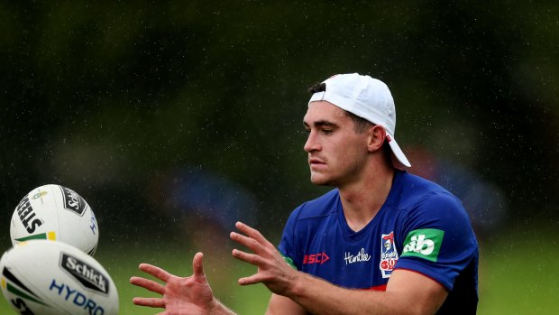 Connor Watson excited by Mitchell Pearce halves combination at Knights