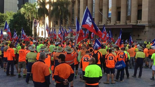 Protesters block CBD traffic