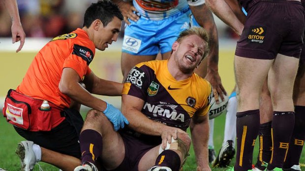 Broncos fear for Stagg after old-school smash-up