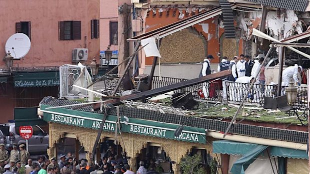 Suicide bomber blamed for killer Morocco blast