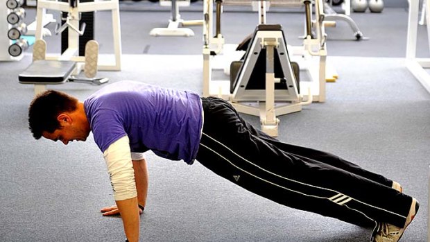 Real men do push-ups