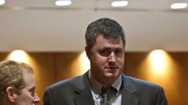 Watson did not put wife in 'bear hug', court told