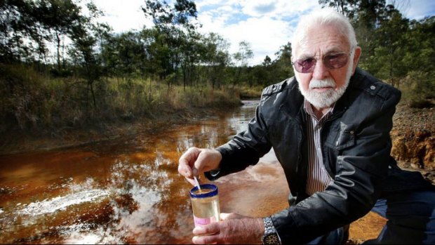 Glowing red: Creek poisoned by acid from old mines