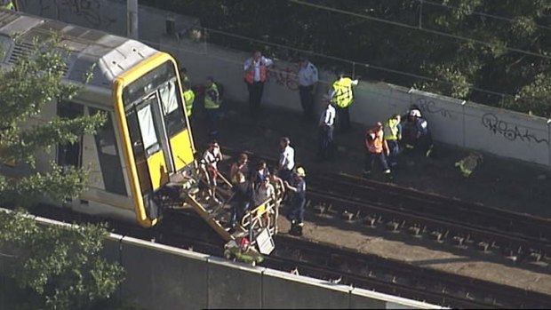 Edgecliff train derailment 'just like a monster coming up from the floor'