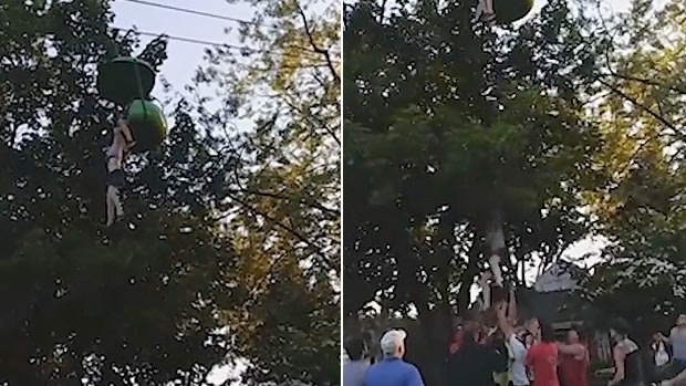 Man catches girl who fell from New York amusement park ride