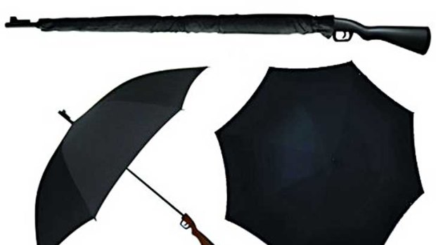 Police descend on umbrella gunman