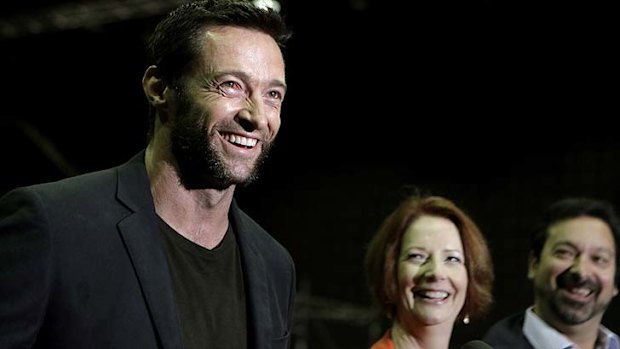 Deja vu as Gillard meets Jackman on Wolverine set
