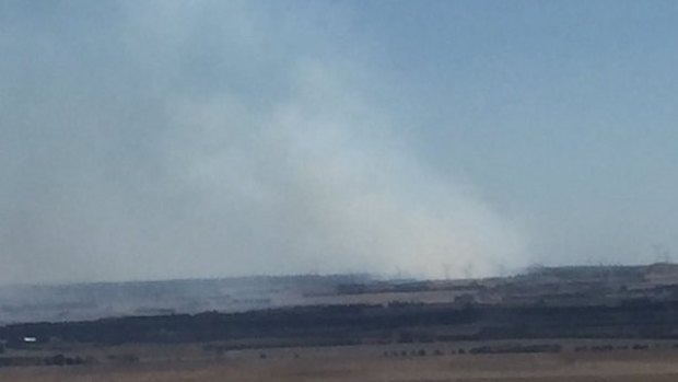 Fast-moving grass fire south of Ballarat