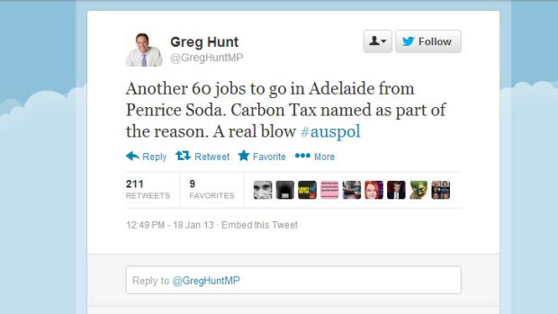 Twitter 'spam bots' not mine, says Greg Hunt
