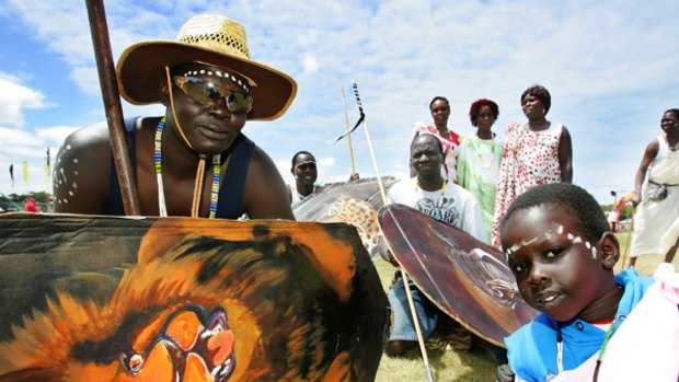 A long way from the violence in Sudan, they now call Australia home