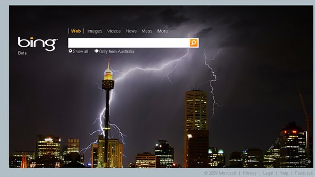 Aussie's lightning photo becomes the face of Bing