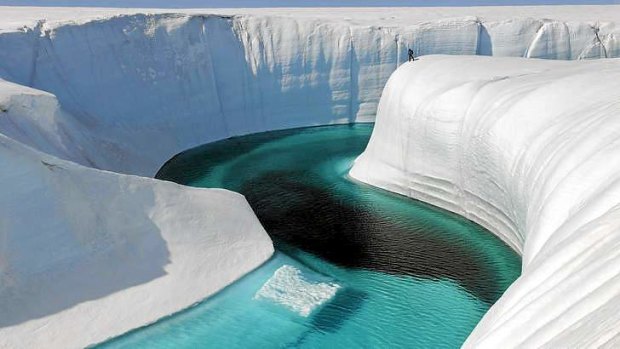 Giant gorge discovered under Greenland's ice