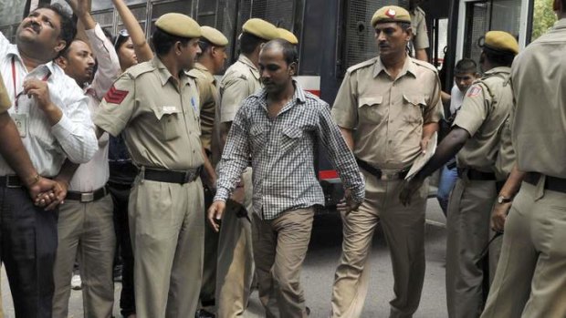 The four men charged with the gang-rape and brutal murder of a Delhi ...