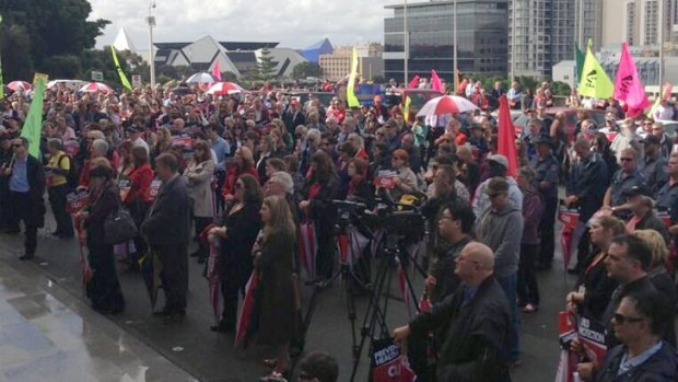Perth rally for disgruntled WA public sector workers
