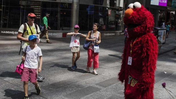 New York police arrest Spider-Man, Elmo and Iron Man