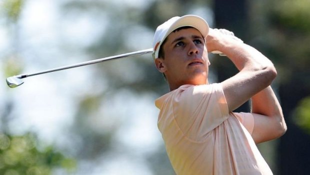 Australia's Oliver Goss celebrating Masters Medal