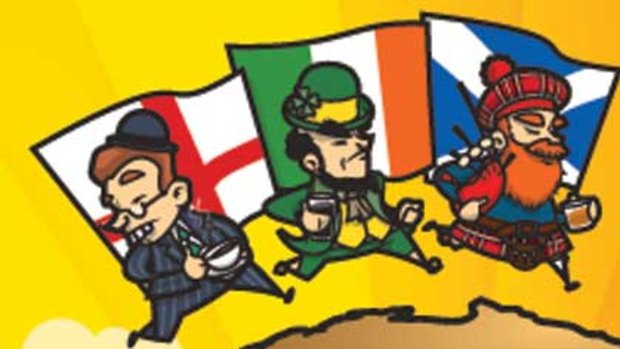 An Englishman, and Irishman and a Scotsman