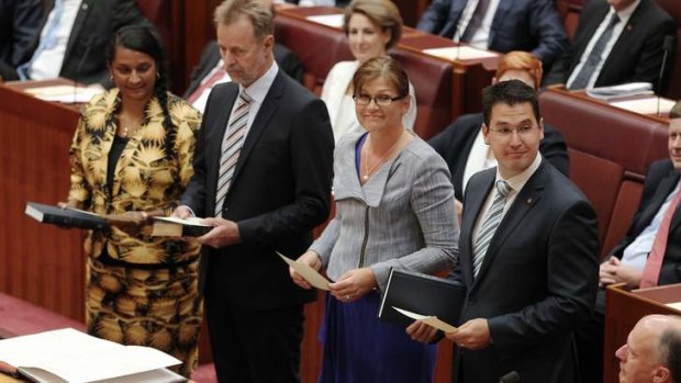 Zed Seselja, Kate Lundy, Nova Peris among senators sworn in