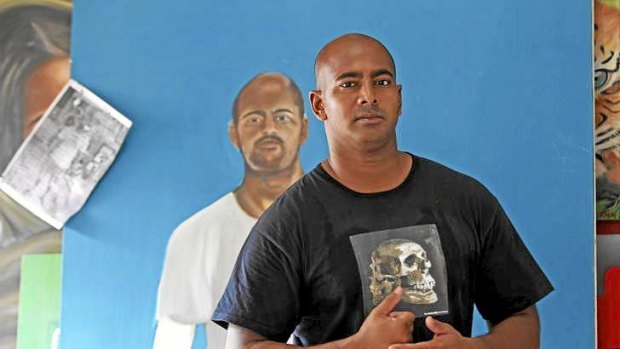 Artist Ben Quilty helps Bali nine prisoner paint on death row