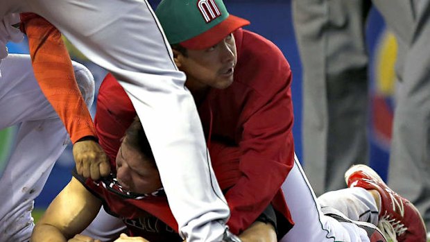 'I saw Satan in his eyes': brawl breaks out at baseball match
