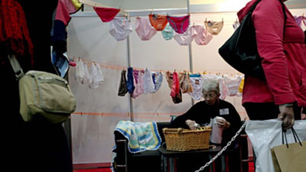 Women drop their knickers to help others