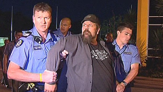 Bikie boss arrested at Danny Green fight