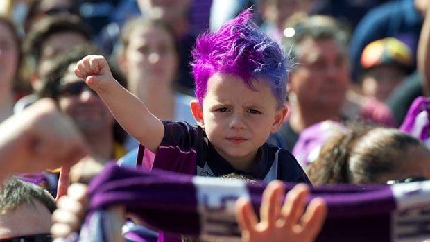 Converts from AFL celebrate Storm win
