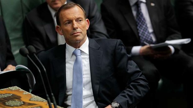Wall punch never happened, says Abbott