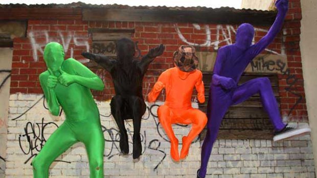 Mighty Morphsuit power rages on the street