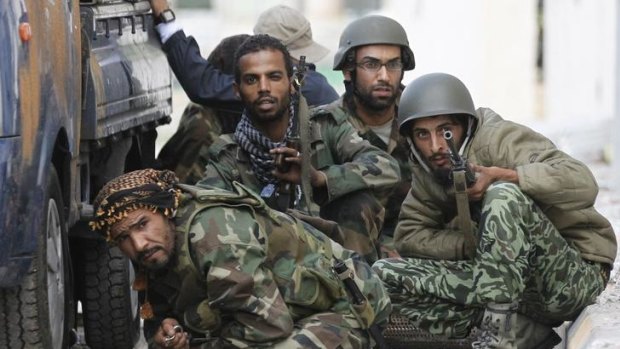 Rebels take Gaddafi stronghold