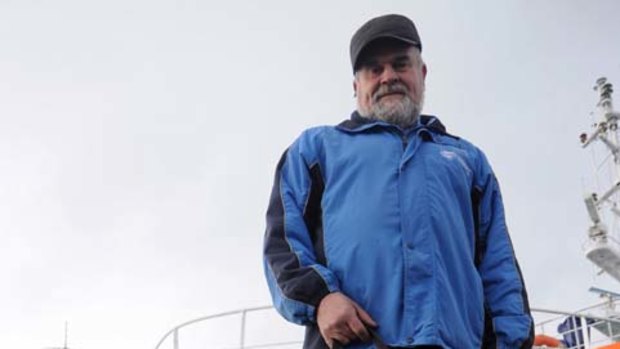 Rescued dog recovers his sea legs