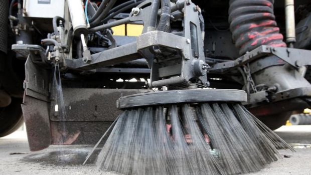 Worker dead in street sweeper tragedy