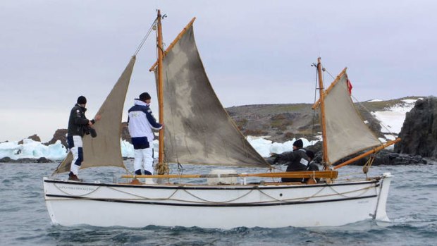Small boat takes on epic journey to retrace history