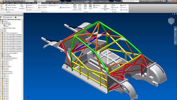 Aussie race-car design up in the clouds