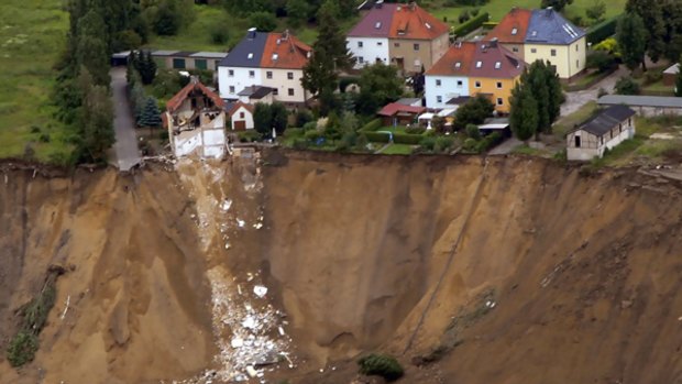 Three missing after landslide in Germany