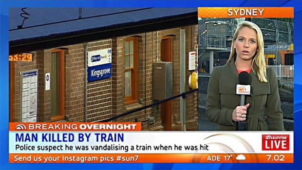 'Train vandal' hit and killed near Kingsgrove Railway Station