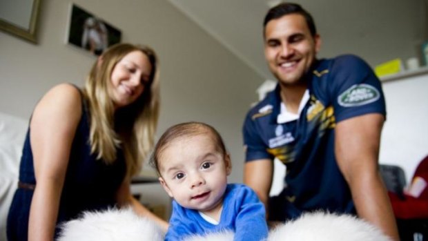 Brumbies rookie Jordan Smiler inspired by son's struggle with club foot