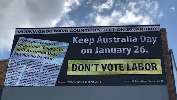 'Green' LNP byelection sign has Brisbane Greens seeing red